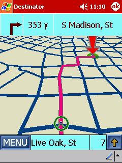 Destinator Personal Navigation System (Installed in Vehicle with ...